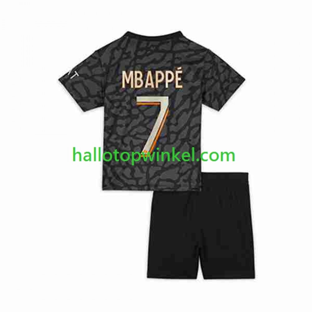 Paris Saint-Germain Voetbalshirt Mbappé Kylian 7 Kleuters/Kids Derde ...